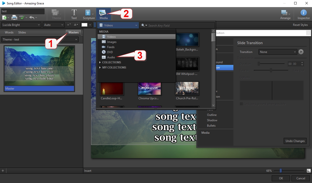 How To Auto-Advance Song Lyric Slides With Audio Tracks – EasyWorship Blog